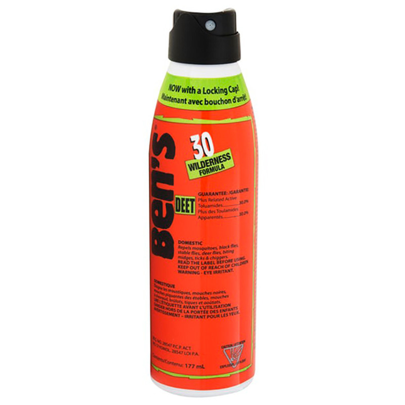Ben's 30 DEET "Wilderness Formula" Aerosol Bug Spray – Davy Lake ...